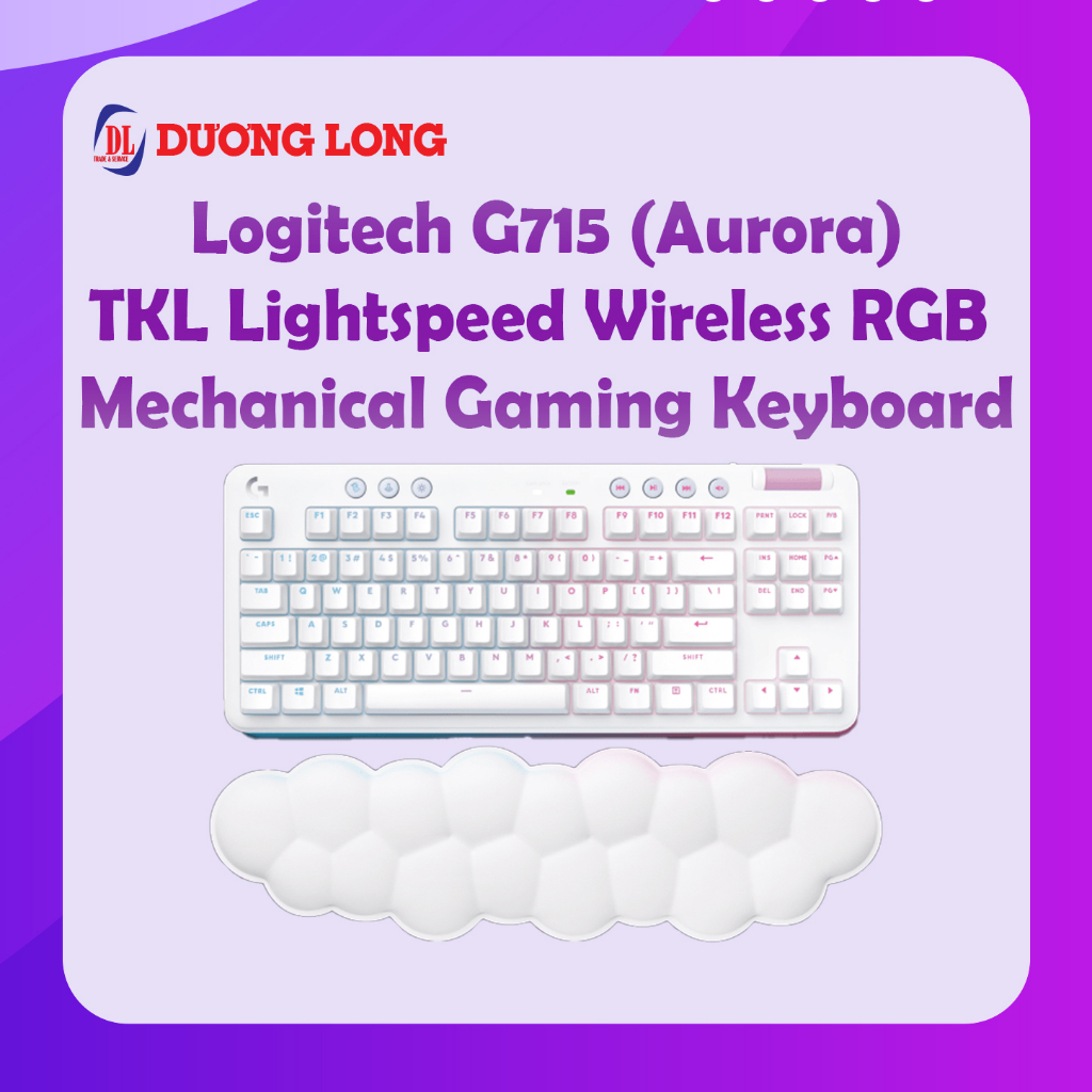 Bàn phím Logitech G715 (Aurora) TKL Lightspeed Wireless RGB Mechanical ...