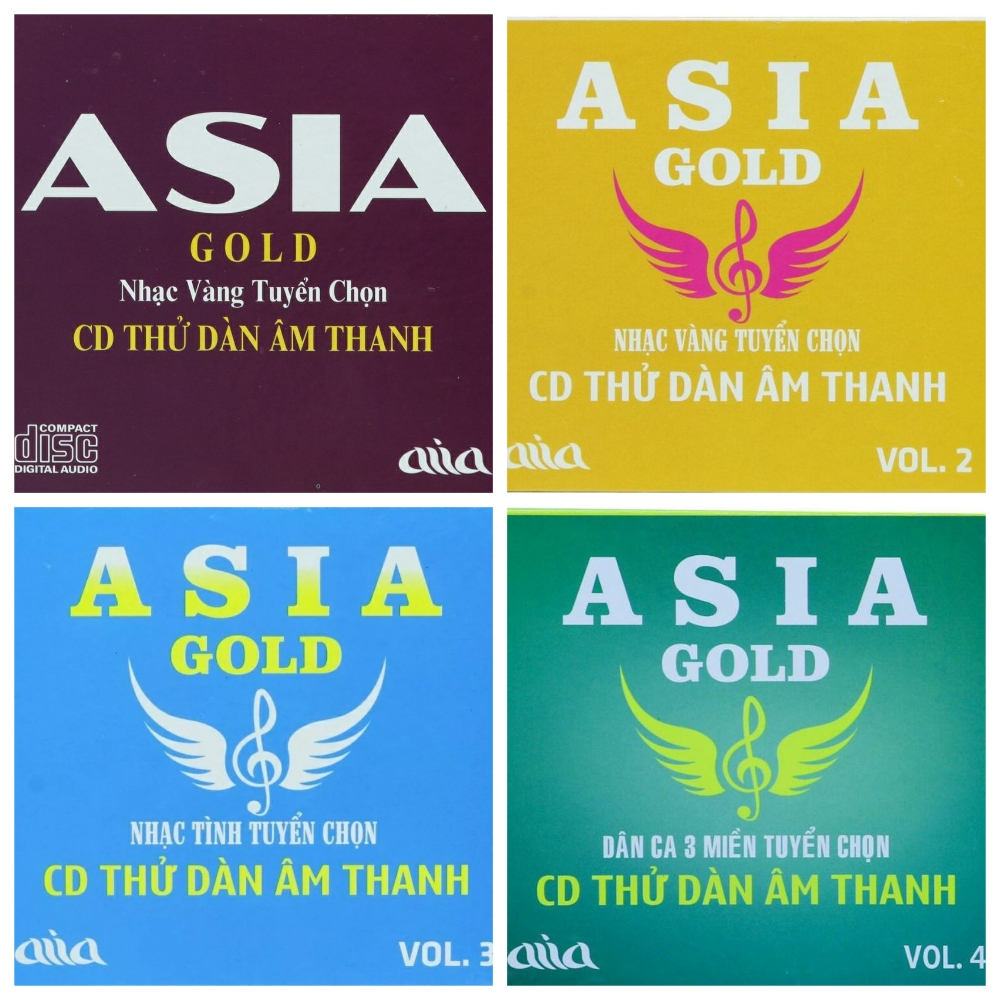 COMBO 4 CD NHẠC VÀNG TUYỂN CHỌN ASIA TEST LOA | Shopee Việt Nam