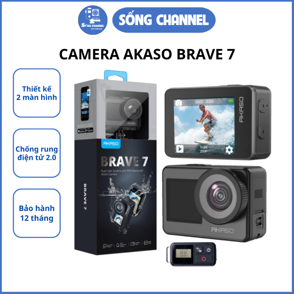 Camera AKASO Brave 7 - Camera Hành Động 4K - Chống Nước Giá Tốt ...