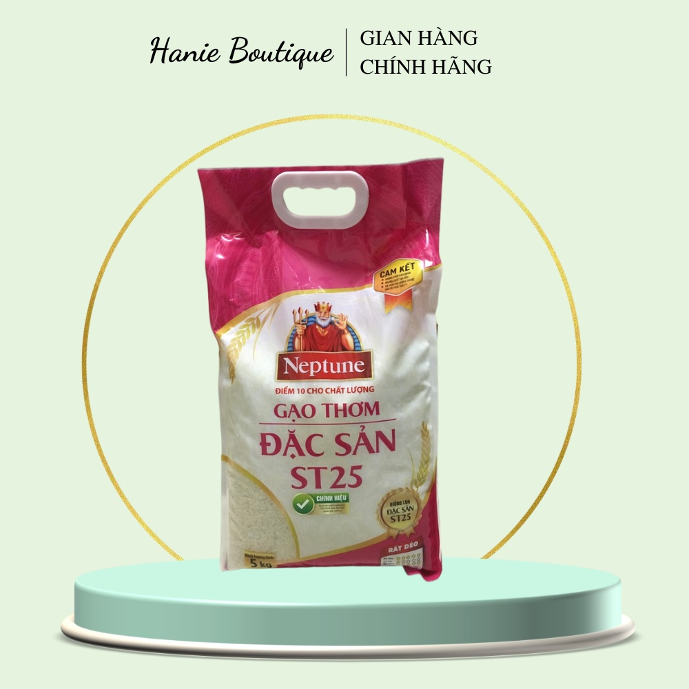 Gạo thơm NEPTUNE Đặc Sản ST25 / Đặc Biệt NEPTUNE ST25 Plus/ Thượng Hạng NEPTUNE (túi 5kg ...
