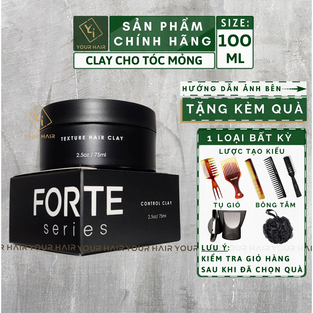 Sáp vuốt tóc Forte Series Control Clay - 75ml | Shopee Việt Nam