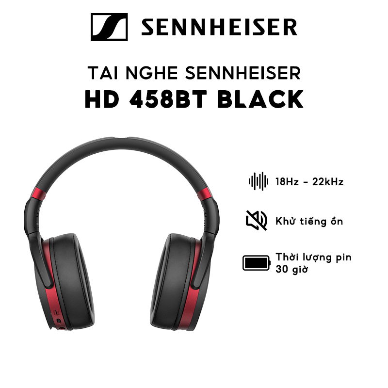 [Giảm 10%] Tai nghe SENNHEISER HD 458BT Black - hàng chính hãng, bảo hành 24 tháng | Shopee Việt Nam
