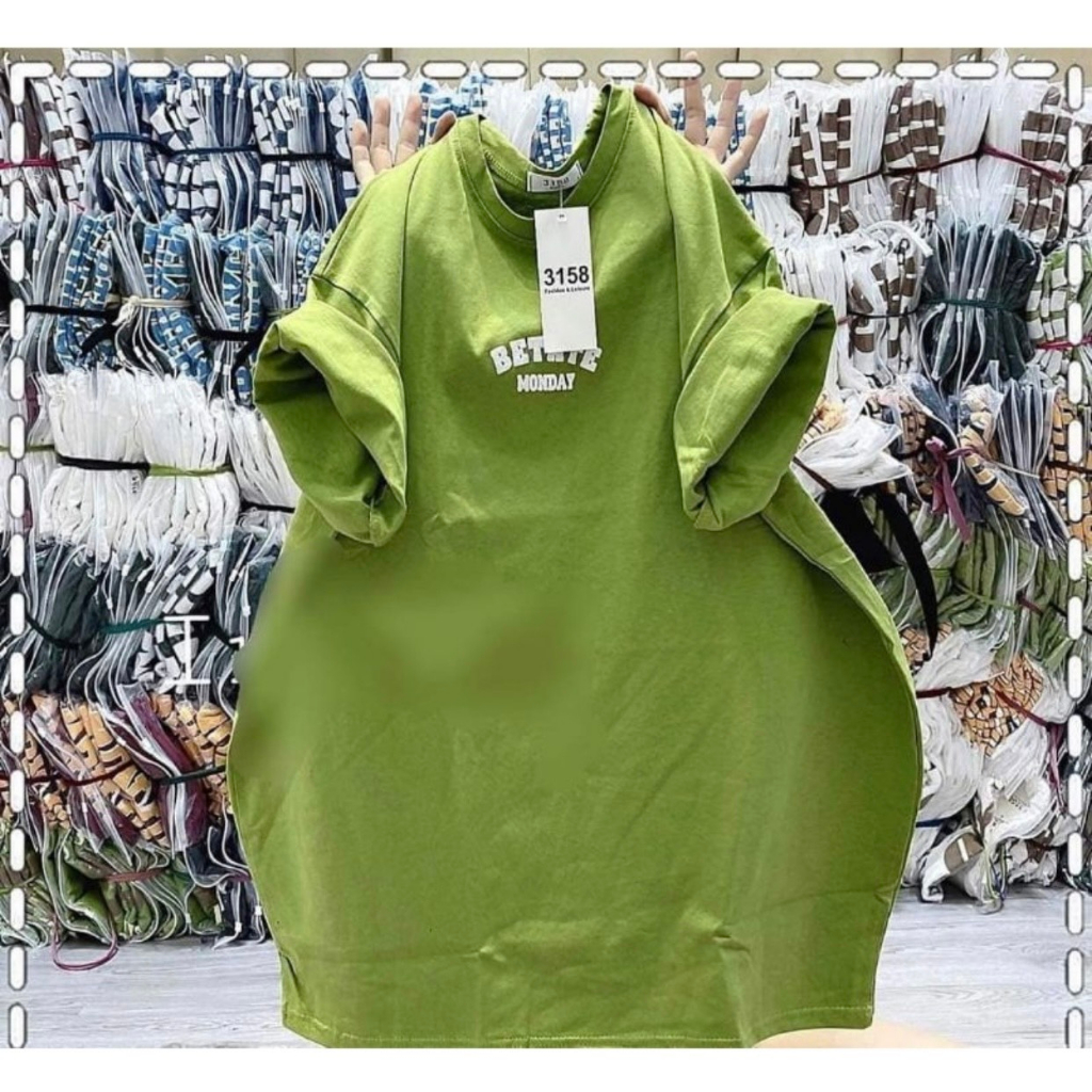 Áo thun phông nữ 3158 chất cotton khô thoáng mát, form rộng tay lỡ THE ...