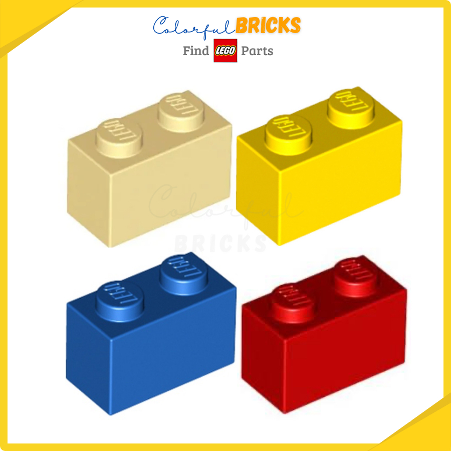 Lego part chính hãng | Khối cơ bản 1x2 | Brick 1x2 | ID: 3004 | Shopee ...