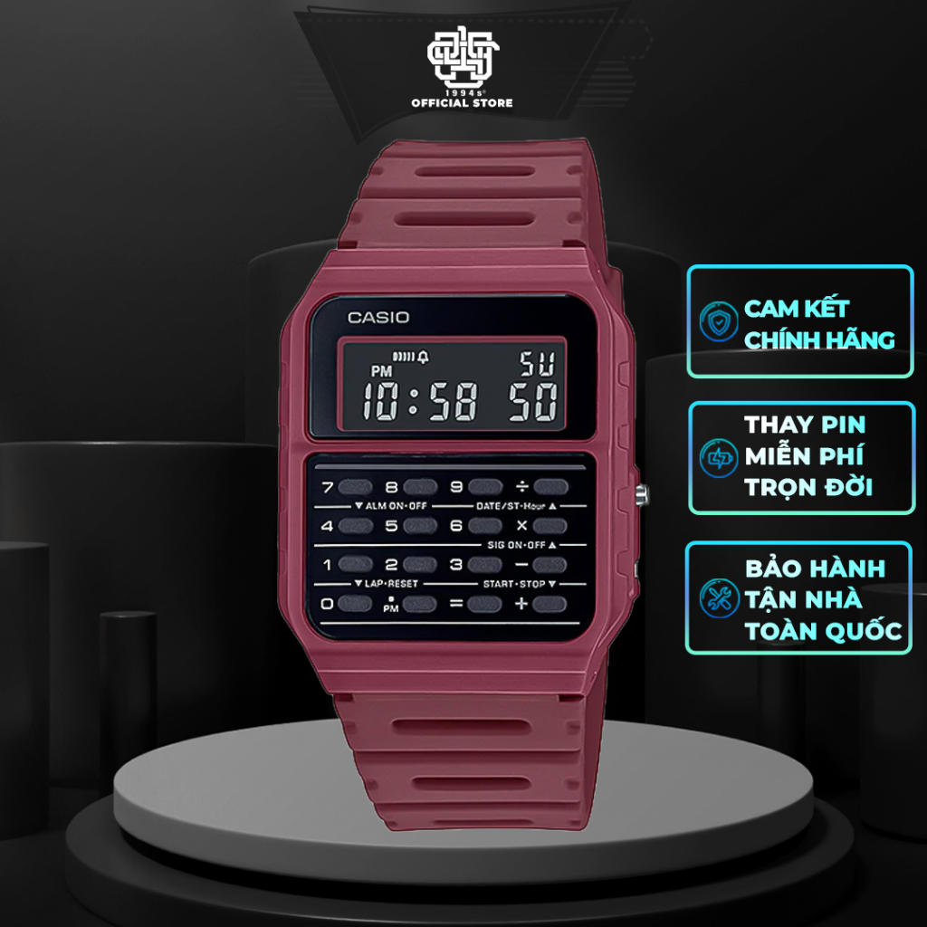 Đồng Hồ Unisex Casio CA-53WF-4B Chức Năng Máy Tính, Chống Nước, Size 34mm, Hàng Chính Hãng 1994s ...