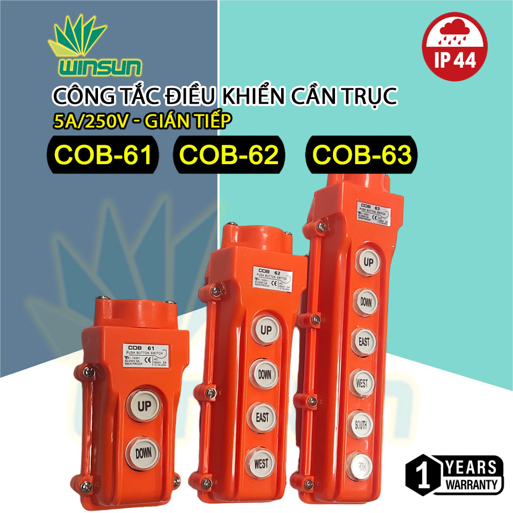 Tay điều khiển cầu trục, Tay điều khiển máy tời COB-61, COB-62, COB-63, Công tắc điều khiển cần ...
