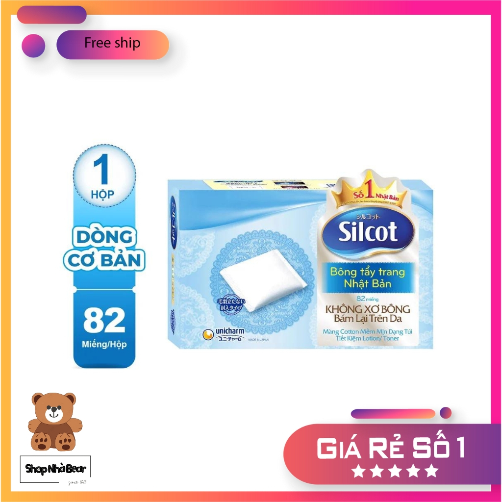 Bông Tẩy Trang Nhật Silcot Cao Cấp Mềm Mịn Không Xơ Bông | Shopee Việt Nam