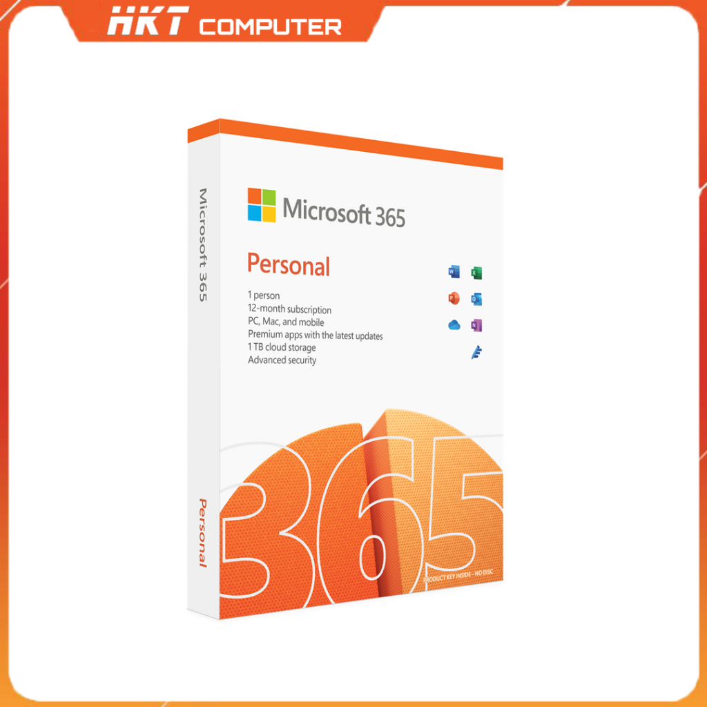 Phần mềm Microsoft 365 Personal English APAC EM Subscr 1YR Medialess P8 ...
