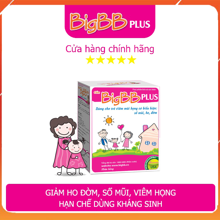 [Chính hãng] Mua 3 BigBB Plus giúp giảm ho đờm, sổ mũi, viêm họng, hạn ...