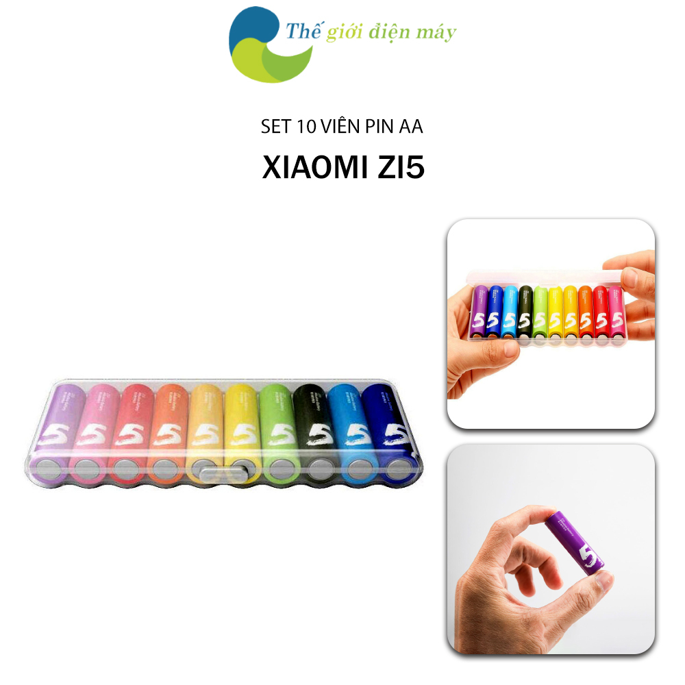 [Không sạc được] Bộ 10 Pin AA số 5 Xiaomi ZMI ZI5 Alkaline Battery | Shopee Việt Nam
