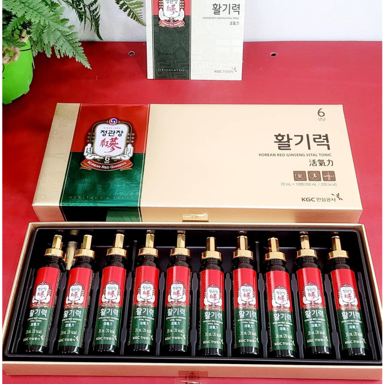 Nước Hồng Sâm KGC Cheong Kwan Jang Vital Tonic - Hwal Gi Ruk Hộp 10 Ống ...
