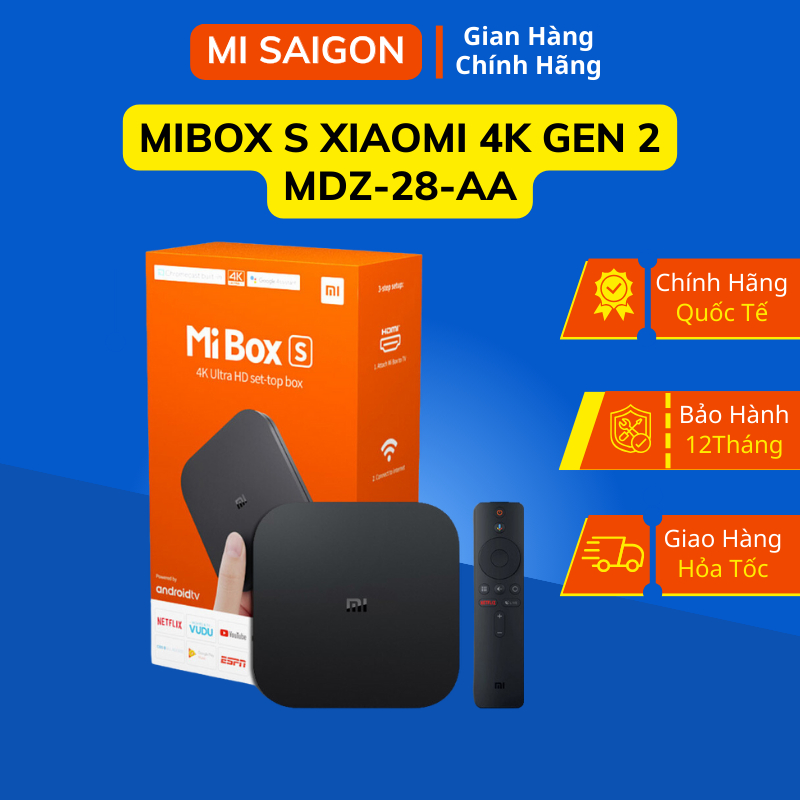 Android TV Box Mibox S Xiaomi 4K Gen 2 Quốc Tế MDZ-28-AA - Phiên Bản ...