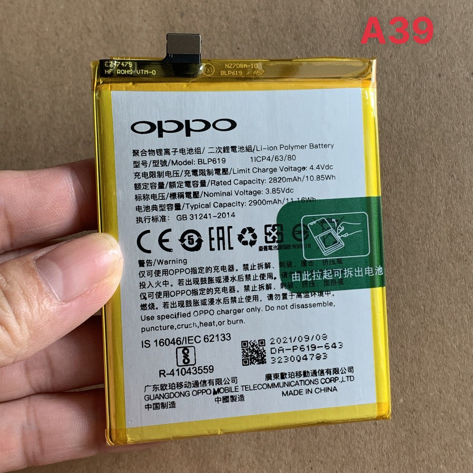 Pin Oppo A39 / Neo 9s / A57 / F3 Lite / BLP619 zin new dung lượng ...