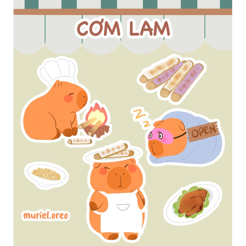 Cơm lam Sticker | Shopee Việt Nam