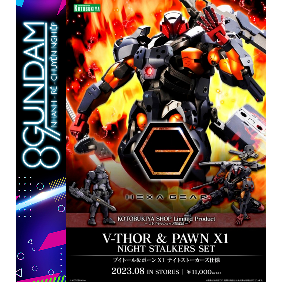 Mô Hình Lắp Ráp Hexa Gear V-Thor & Pawn X1 Night Stalkers Set | Shopee ...