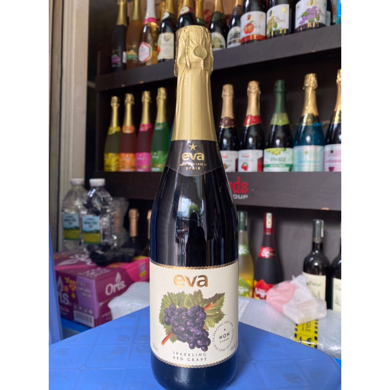 Nước Nho Đỏ Có Ga Tây Ban Nha EVA Sparkling Red Grape 750ml-Nho Tím ...