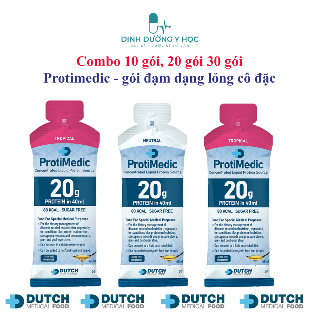Protimedic gói đạm whey dạng lỏng phân lập tinh khiết 20g trên 40ml ...