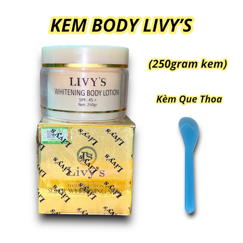 KEM BODY LIVY’S DƯỠNG TRẮNG SÁNG DA [ Chính hãng VN ] | Shopee Việt Nam