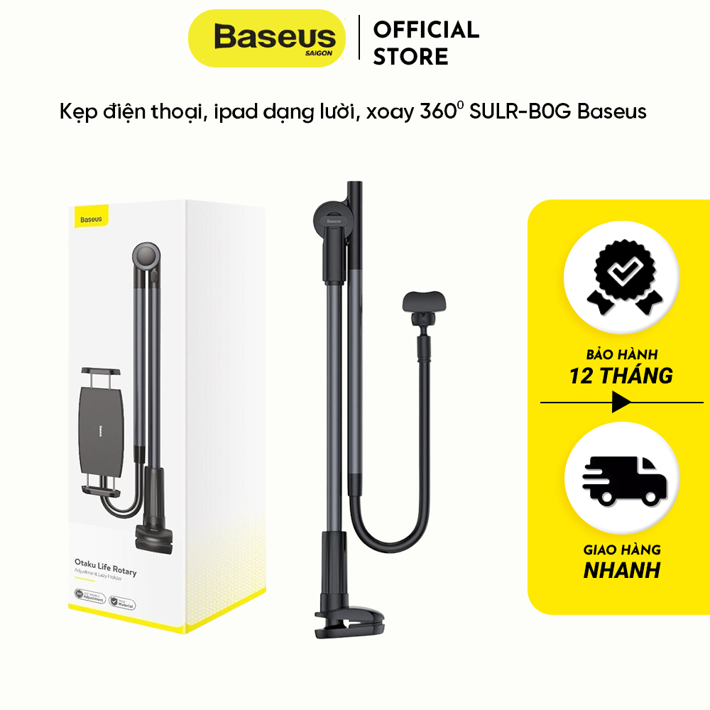 Kẹp điện thoại, ipad dạng lười, xoay 360⁰ SULR-B0G Baseus | Shopee Việt Nam