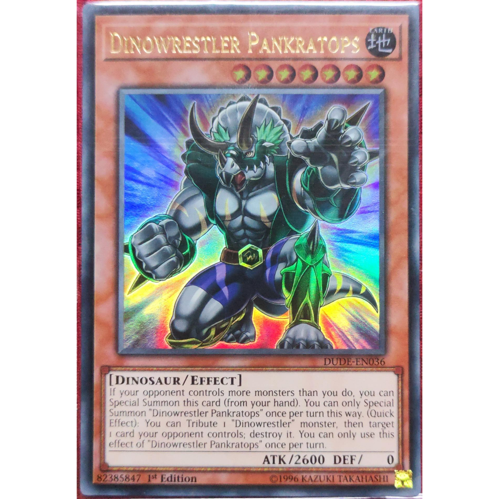 THẺ BÀI YUGIOH - Dinowrestler Pankratops - DUDE-EN036-UR+SOFU-JP009 | Shopee Việt Nam