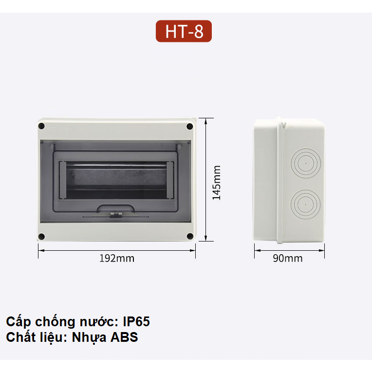 Tủ điện nhựa, tủ module, hộp CB, tủ điện, hộp phân phối kín nước IP65 ...