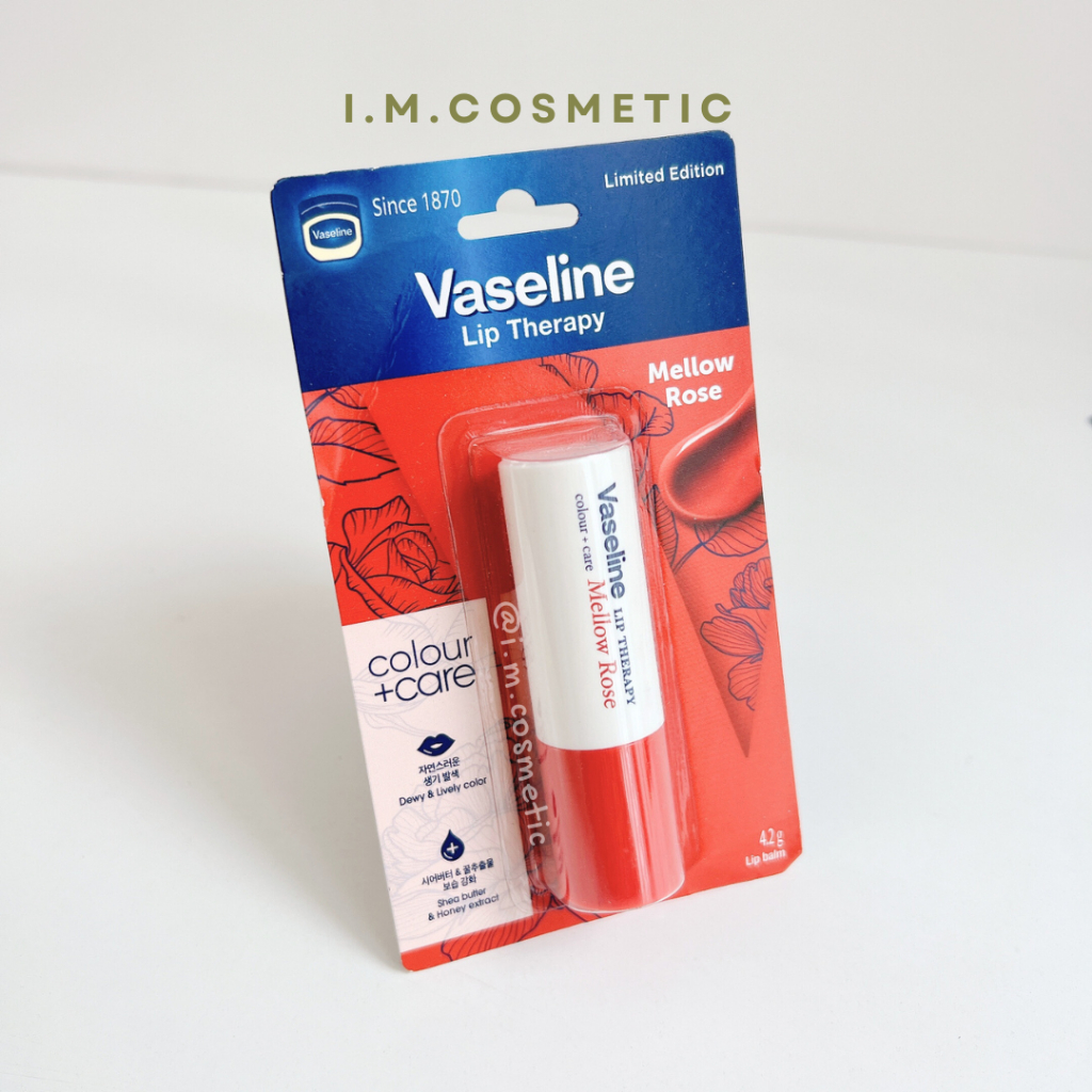 Son dưỡng môi có màu Vaseline Lip Therapy colour + care 4.2g (bản nội ...