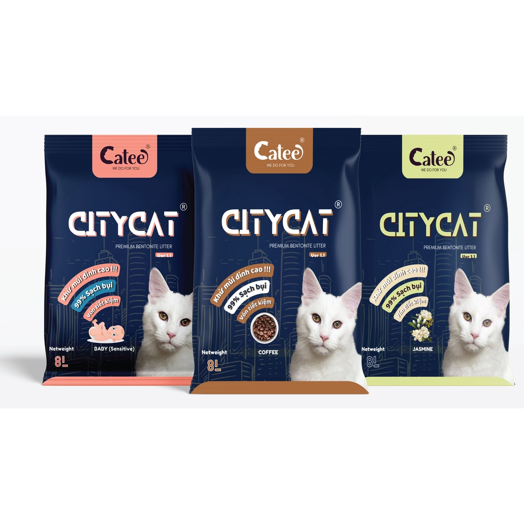 [HỎA TỐC] CÁT CITY CAT - CÁT VỆ SINH CHO MÈO THAN HOẠT TÍNH - BAO 8L ...