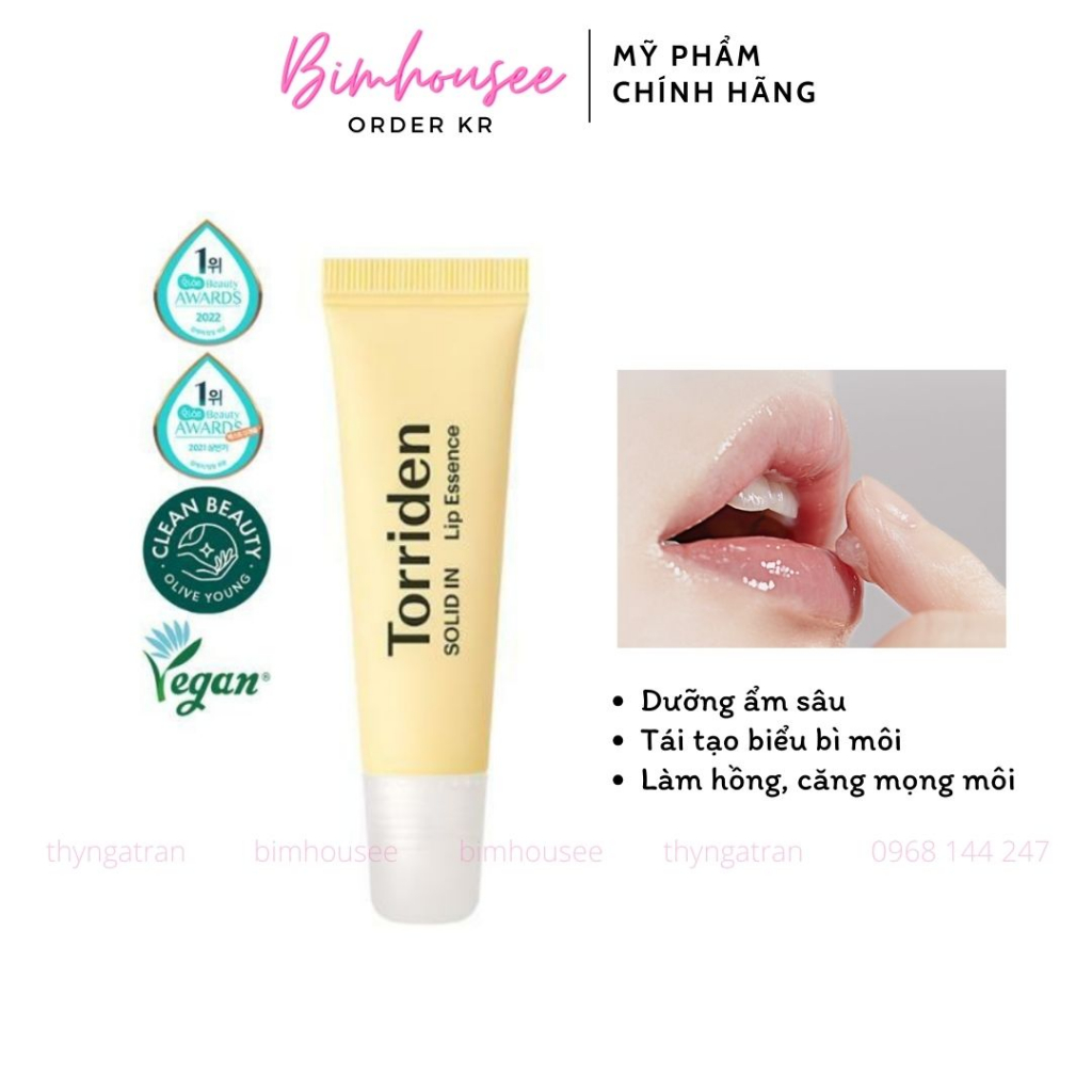Son dưỡng TORRIDEN Tinh chất dưỡng môi Torriden Ceramide Lip Essence 11ml | Shopee Việt Nam