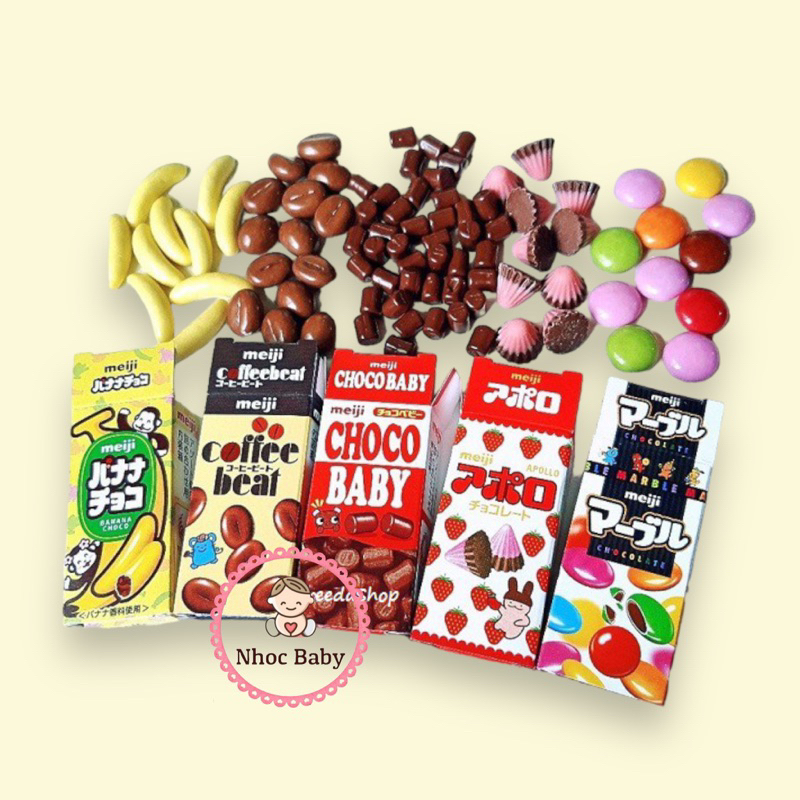 Set 5 hộp kẹo Meiji mini trái cây 63gr - Nhật Bản (18m+) | Shopee Việt Nam