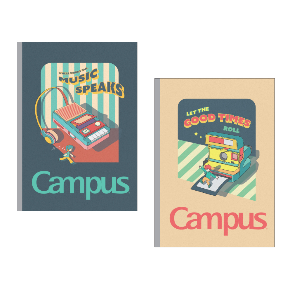 [NEW 2023] Vở campus RETRO 200 trang kẻ ngang có chấm - Mua 5 quyển ...