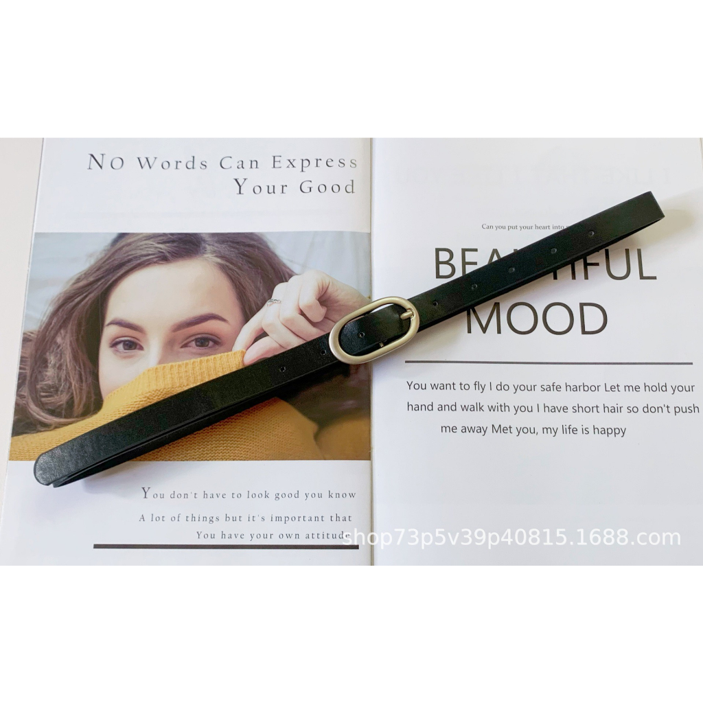 Thắt Lưng Nữ Cao Cấp , Dây Da PU, Phong Cách Hàn Quốc Siêu Xinh Màu Đen - TL005 | Shopee Việt Nam