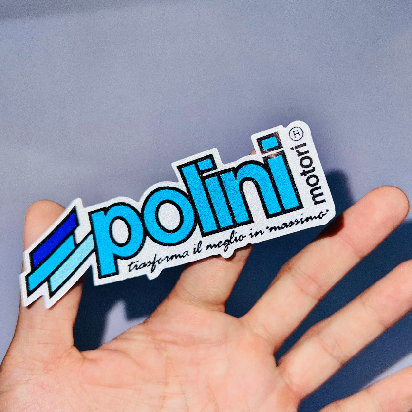 Tem Sticker Polini Loại Decal In Phản Quang 3M Dán Xe Máy, Ô Tô, Mũ Bảo ...