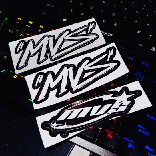 Tem Sticker Logo MVS Dán Trang Trí Xe Máy Vespa, Nón Bảo Hiểm, Xe Máy ...