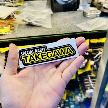 Tem logo sticker thương hiệu takegawa thích hợp dán nhiều dòng xe và nhiều vị trí khác nhau ...