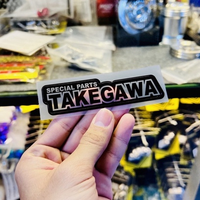 Tem logo sticker thương hiệu takegawa thích hợp dán nhiều dòng xe và nhiều vị trí khác nhau ...