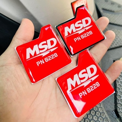 Tem Logo Sticker Đổ Nổi Thương Hiệu MSD Dán Trang Trí Xe | Shopee Việt Nam