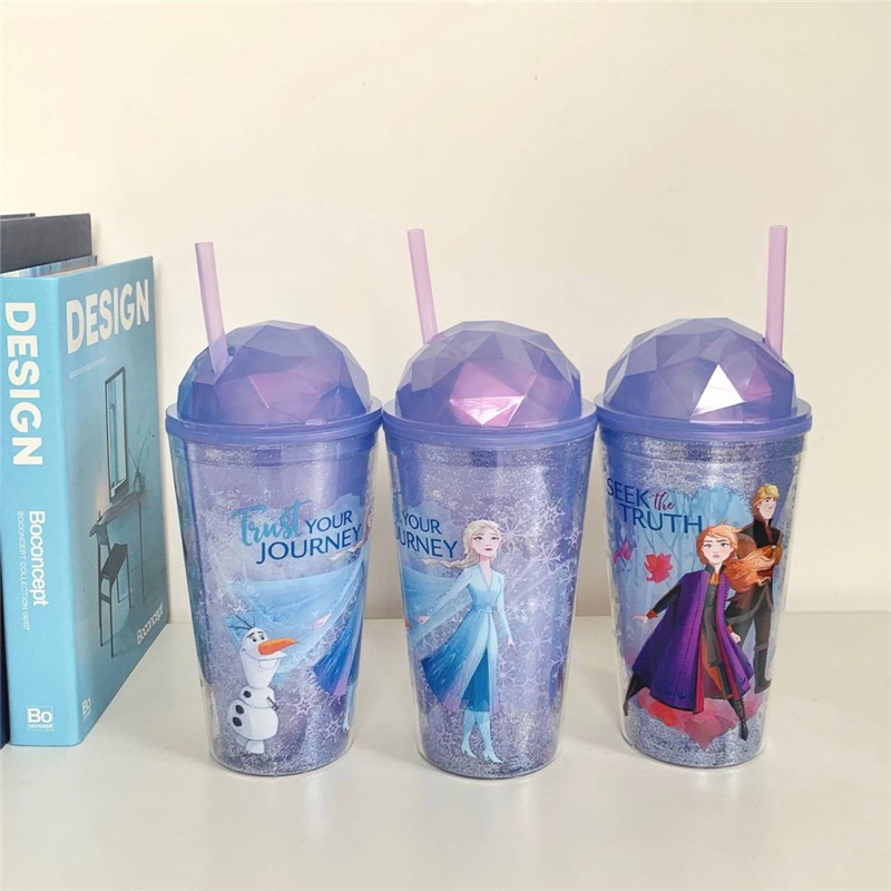 Ly uống nước Elsa Frozen Disney có nắp hàng xuất dư ( 1 ly hình đủ 4 ...