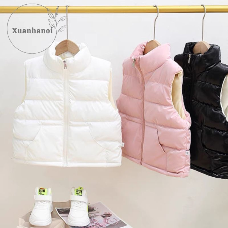 Áo phao gile cho bé gái 2 lớp chuẩn ảnh 10-30kg XHN1424 | Shopee Việt Nam
