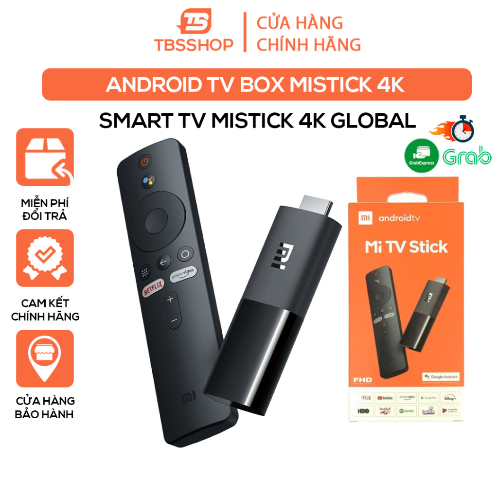 TV Box Xiaomi 4k Mi stick TV 4K Quốc Tế Full tiếng việt | Shopee Việt Nam