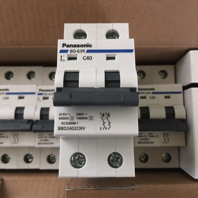 PANASONIC Cầu dao Aptomat CB 2 Pha 2 tép 25A 32A 40A 63A | Shopee Việt Nam