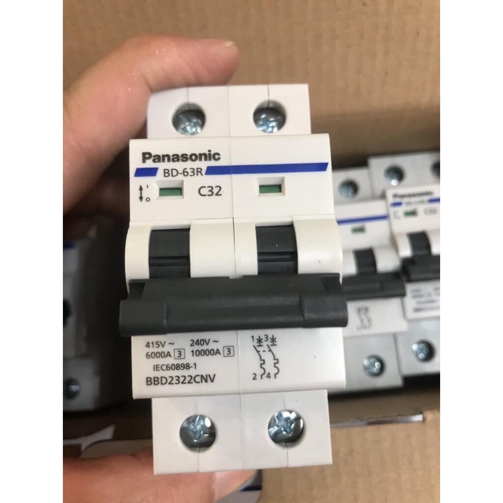 PANASONIC Cầu dao Aptomat CB 2 Pha 2 tép 25A 32A 40A 63A | Shopee Việt Nam
