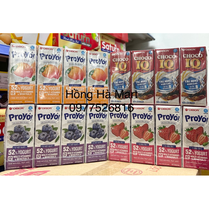 Lốc Sữa ProYo! ORION 180ml x4 Hộp | Shopee Việt Nam