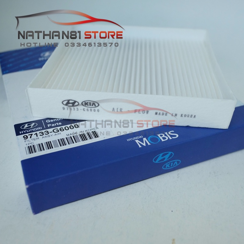 [Combo3 lọc] xe Kia Morning (2022-đến nay)lọc gió động cơ: 28113-G6000, lọc điều hoà: 97133 ...