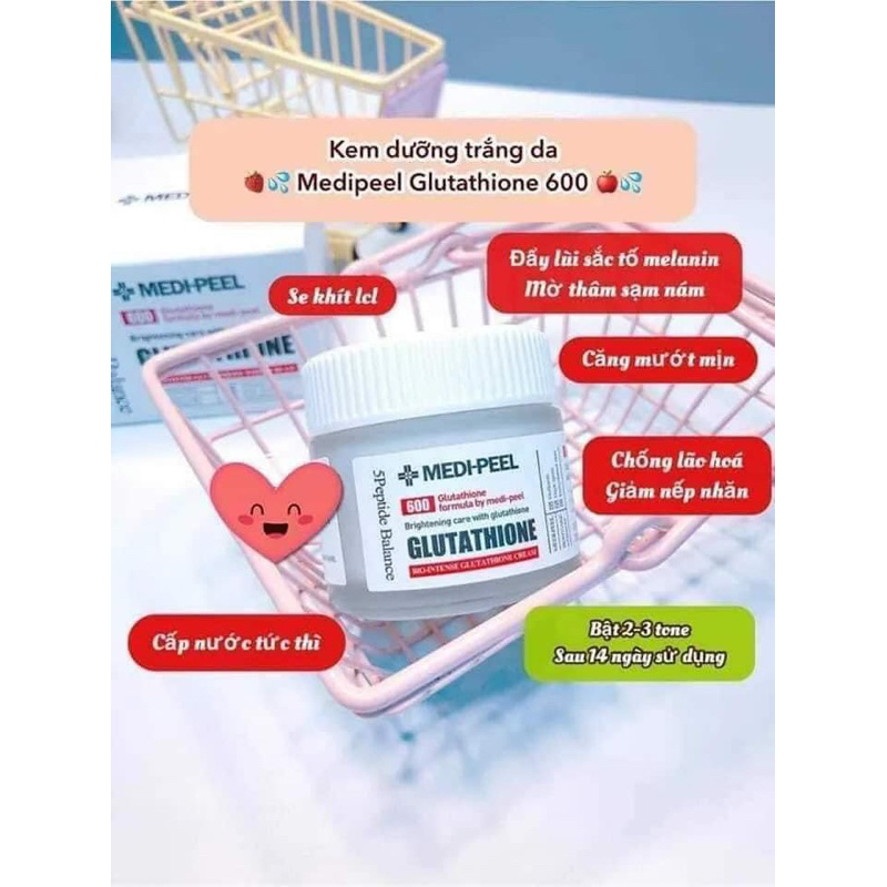 Kem Dưỡng Trắng MEDI-PEEL Glutathione 600 White Cream Medi Peel ...