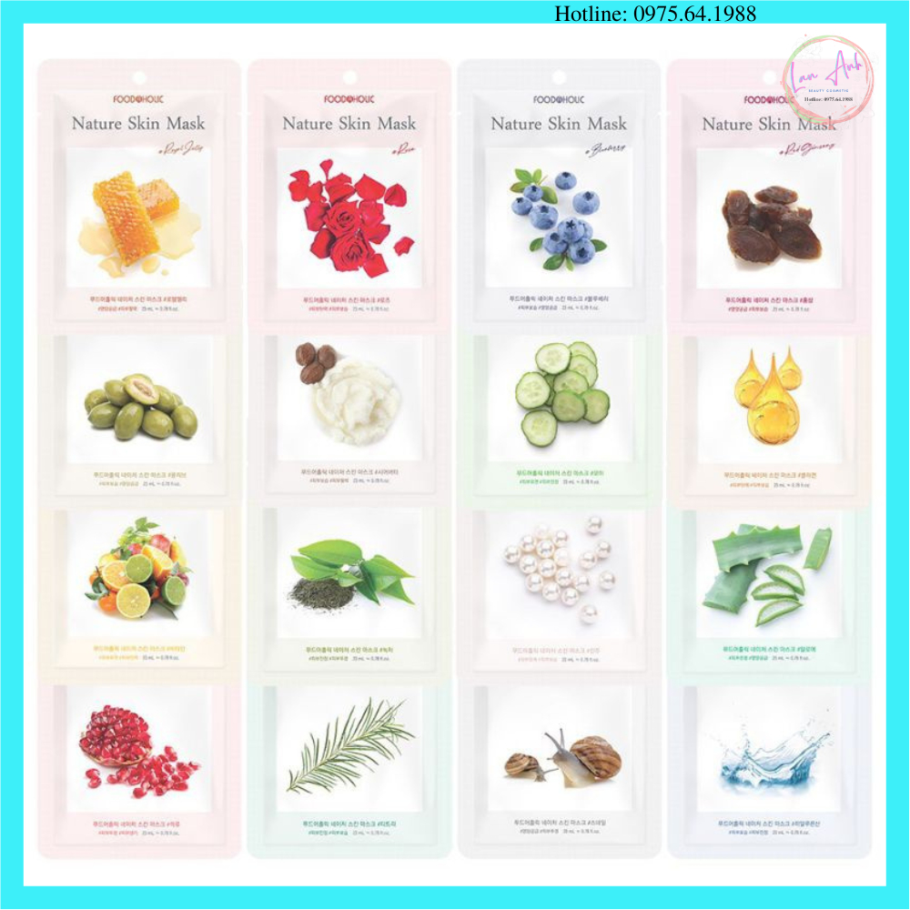 Mặt Nạ Hàn Quốc Foodaholic Nature Skin Mask 23g | Shopee Việt Nam