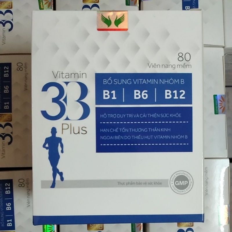 Vitamin 3B Plus - bổ sung vitamin B1, B6, B12, hỗ trợ sức khỏe, hộp 80 viên tăng cường sức đề ...
