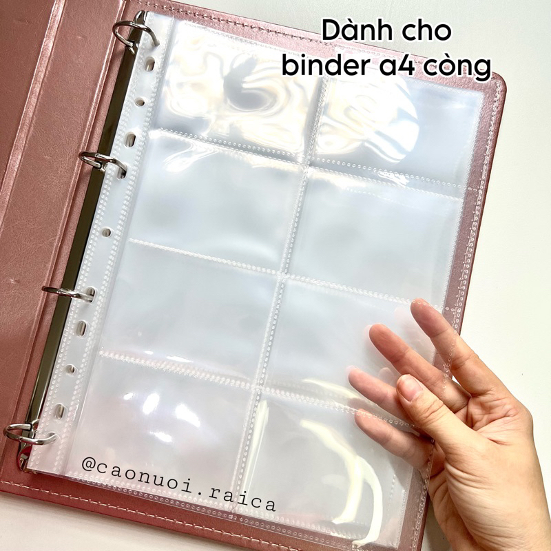 [cÓ SẴn] Sheet Cpp Trong SuỐt Archivalpro DÀnh Cho Binder CÒng A5 A4
