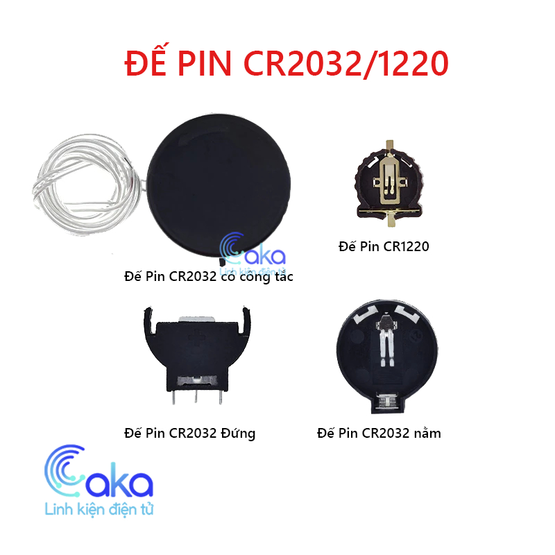 Đế pin CR2032 CR1220 đế pin 3V các loại | Shopee Việt Nam
