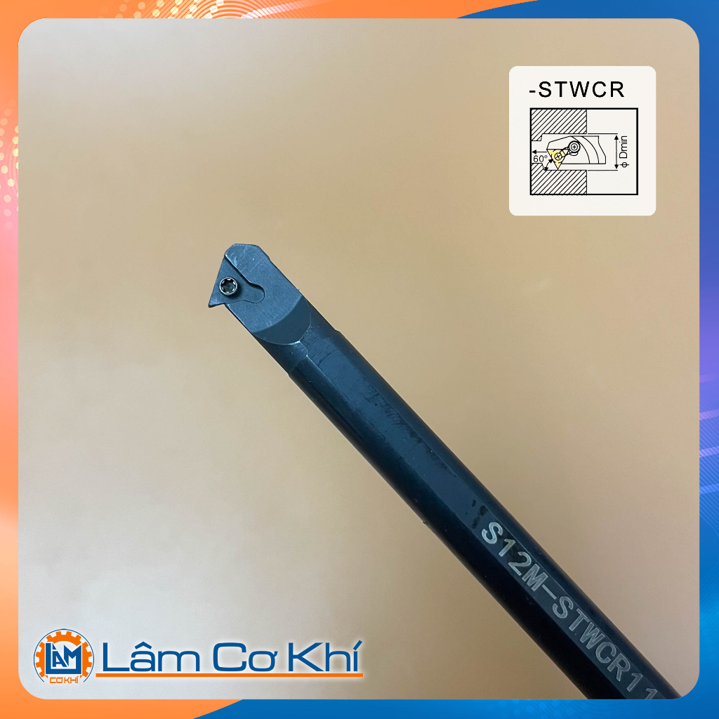 Cán dao tiện móc lỗ cnc dùng để lắp mảnh chíp tiện T11 (TC11) S10K-STUCR11 S12M-STWCR11 S16Q ...