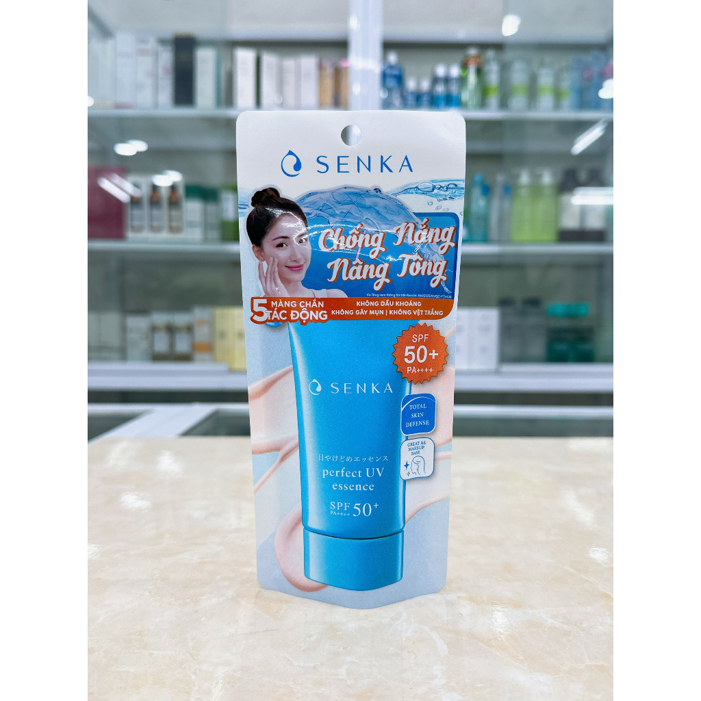 Kem Chống Nắng Dạng Tinh Chất Senka Perfect UV Essence 50g Mẫu Mới | Shopee Việt Nam